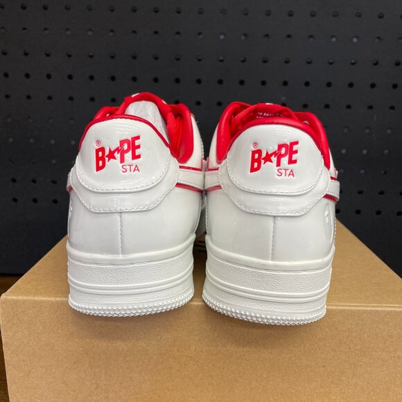 Bape | Shoes | Mens A Bathing Ape Bape Bapesta Sneaker White Patent ...